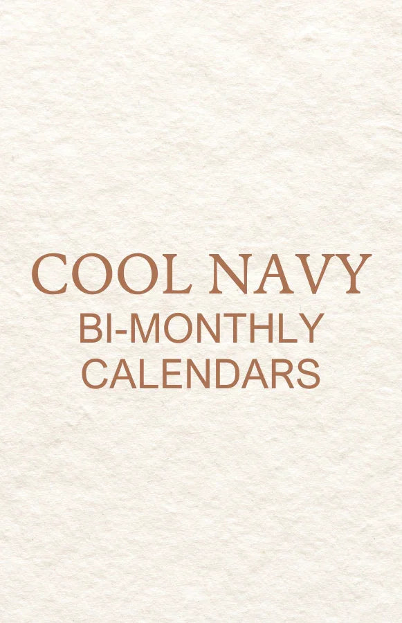 Cool Navy Bi-Monthly Calendars – Printables by Nandini