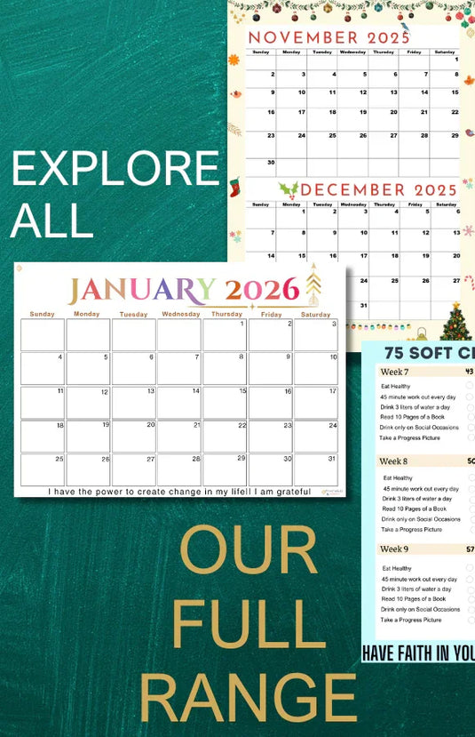 Shop Printable Calendars & Planners | Digital Downloads Collections