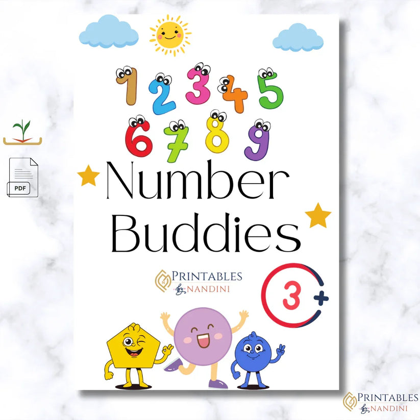 Number Buddies Bundle Math worksheet for Kids! – Printables by Nandini